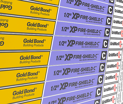Gold Bond® XP® Fire-Shield® C™ 1/2” Gypsum Board
